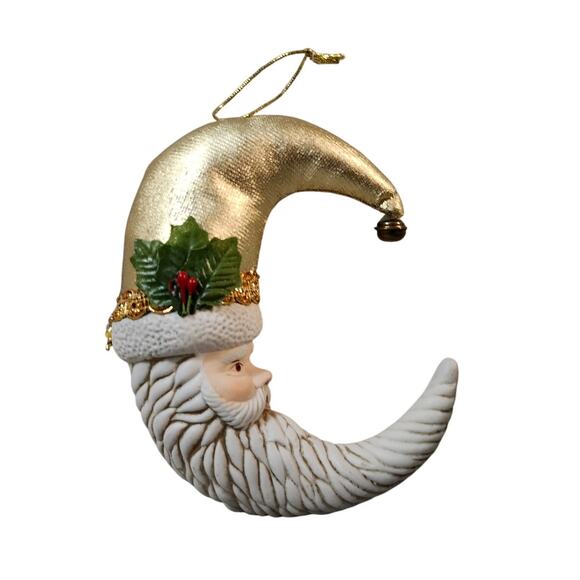Unbranded | Holiday | Vintage Crescent Moon Santa Face Christmas ...